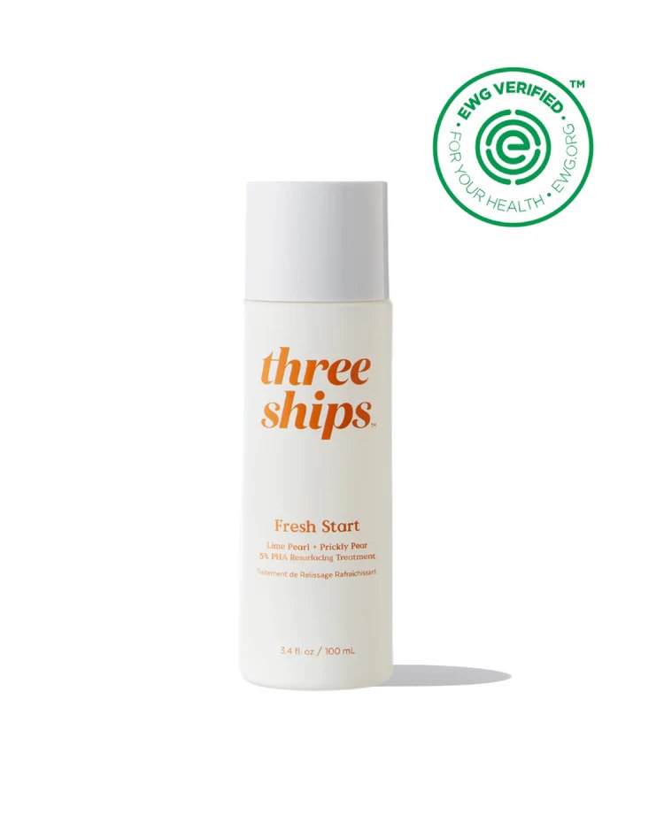 Three Ships Fresh Start Lime Pearl + Prickly Pear 5% PHA Treatment ...